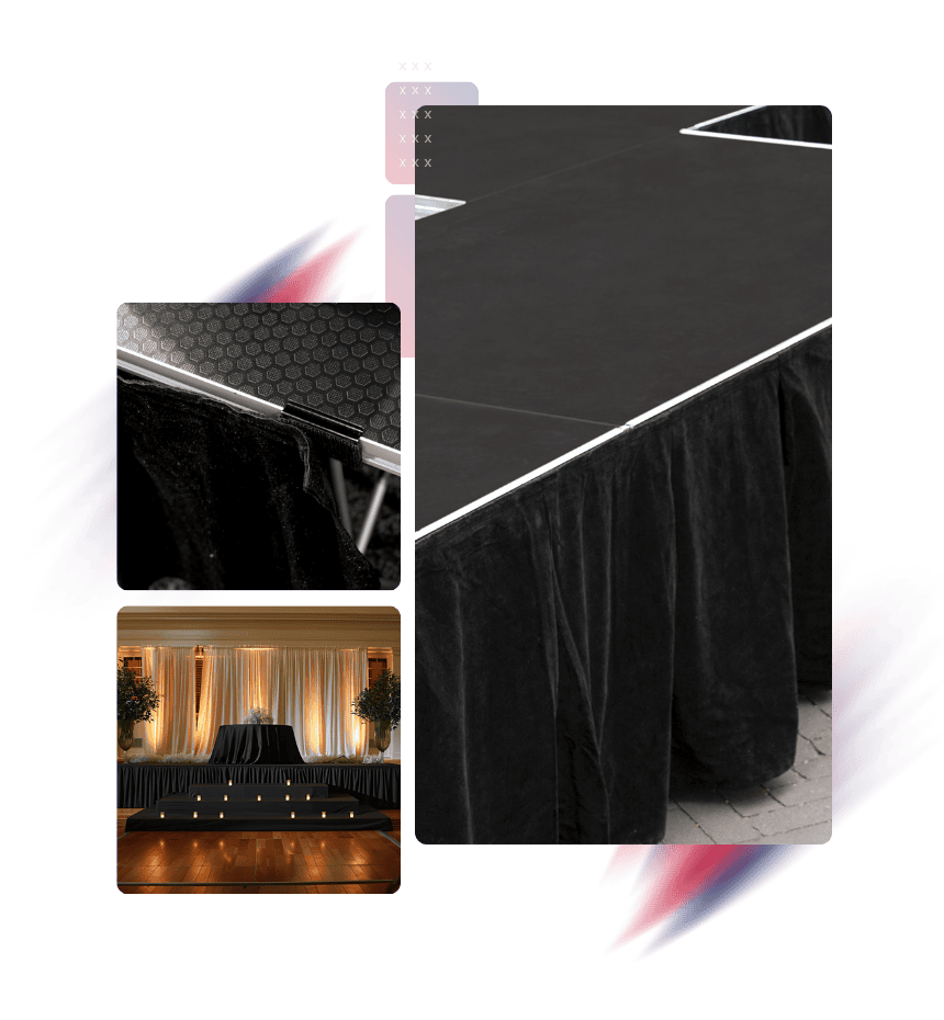 Stage & Riser Skirts